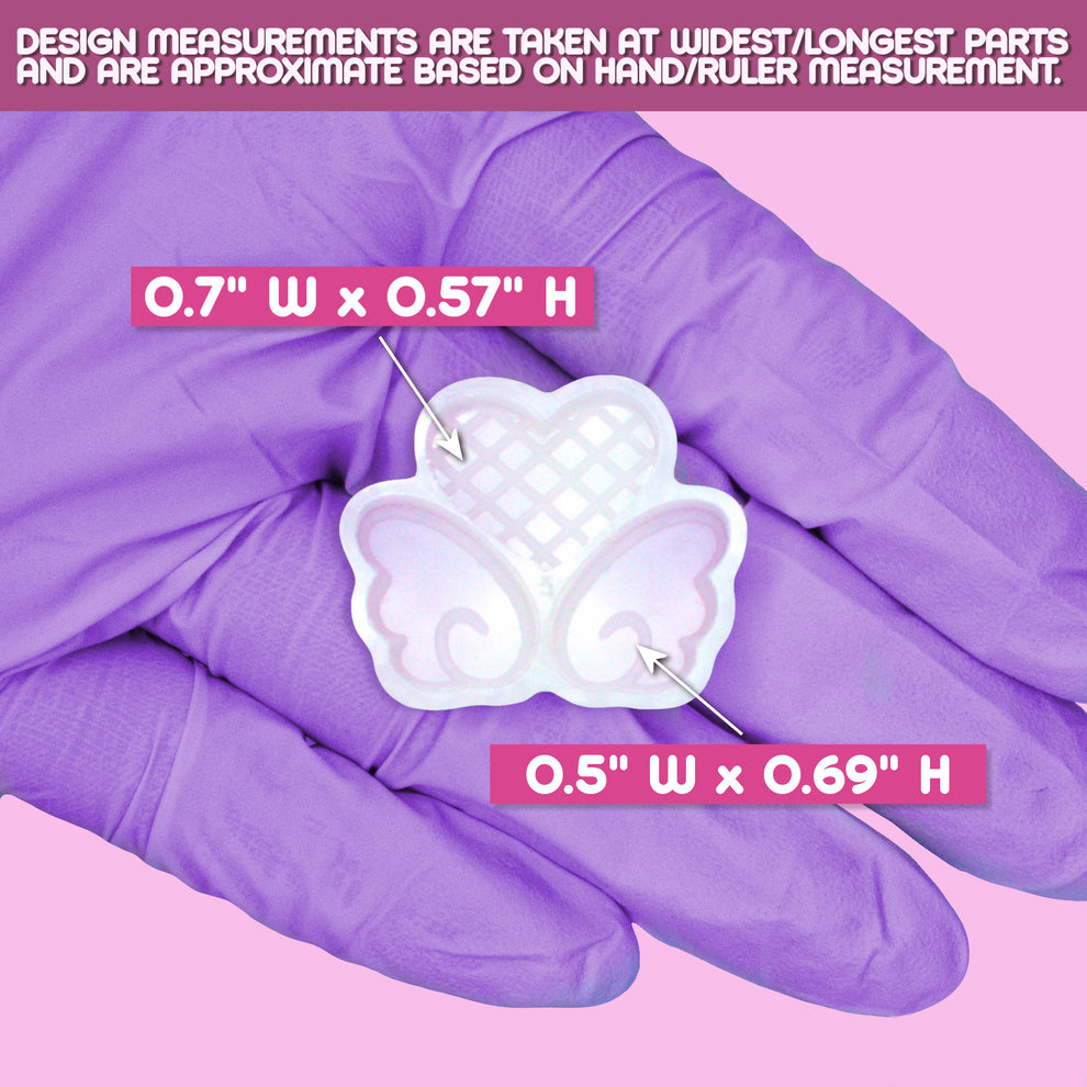 MINI MOLD! Wafer Heart Cookie and Little Wings Silicone Mold – Kawaii ...