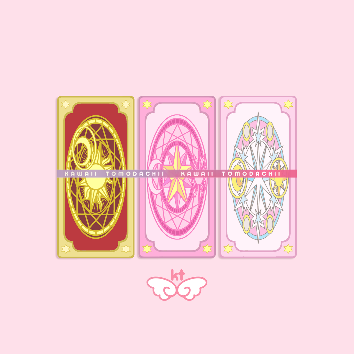 Magical Girl Card Set of 3 Silicone Mold - Cosplay, Manga – Kawaii ...