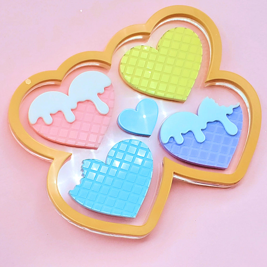 Heart Sugar Wafers Mold – Kawaii Molds By Kawaii Tomodachii
