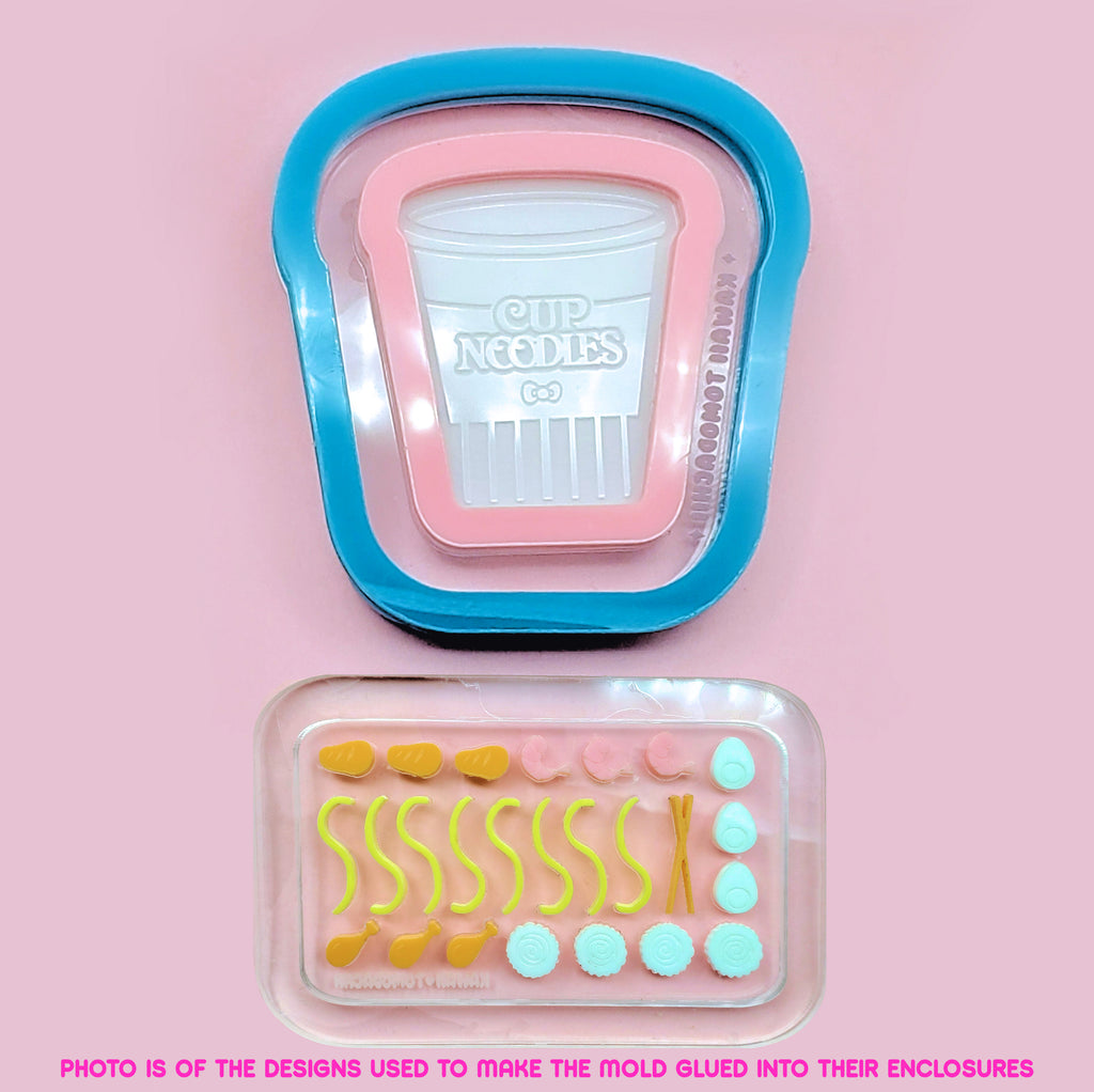 Cup of Ramen Noodles Shaker Mold & Bits Mold – Kawaii Molds By Kawaii ...